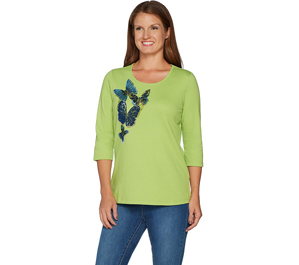 Sequin Floral Tops and Pants | Quacker Factory