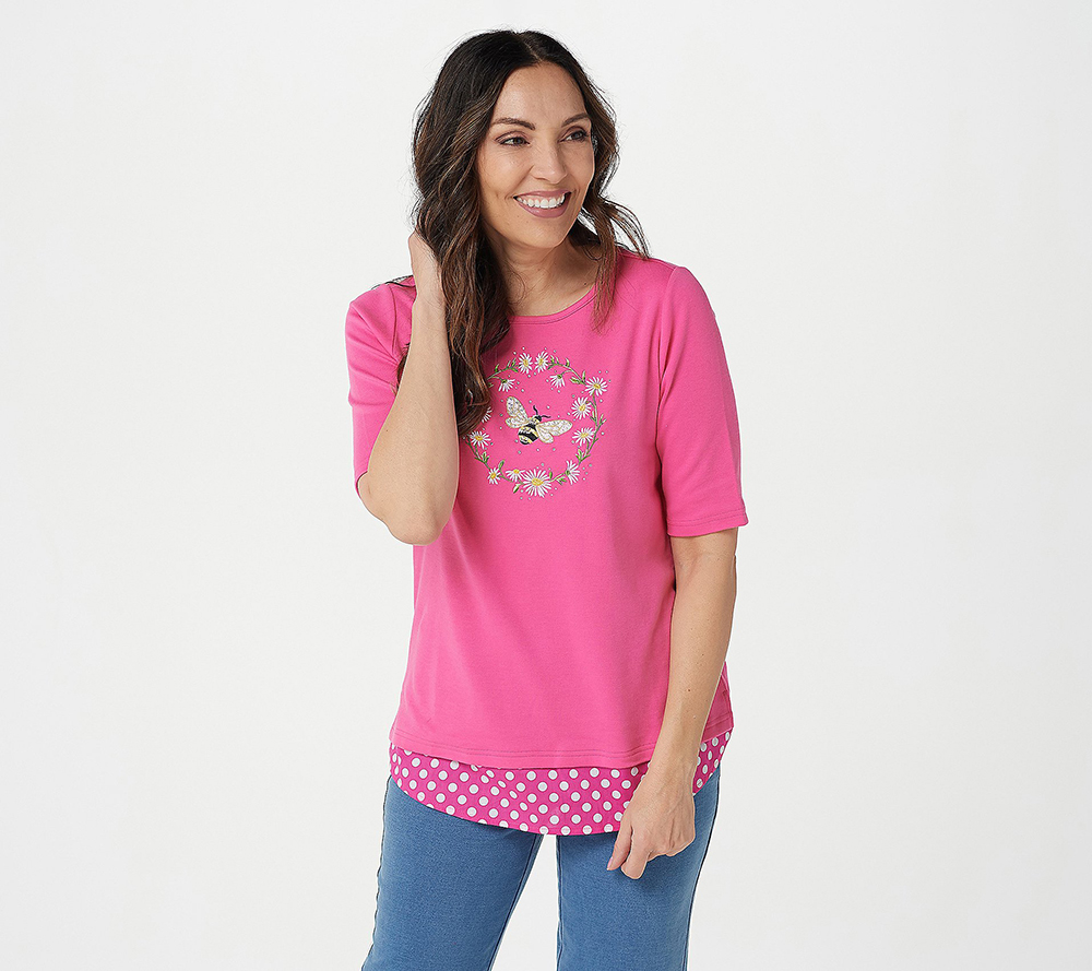 Sequin Floral Tops and Pants | Quacker Factory