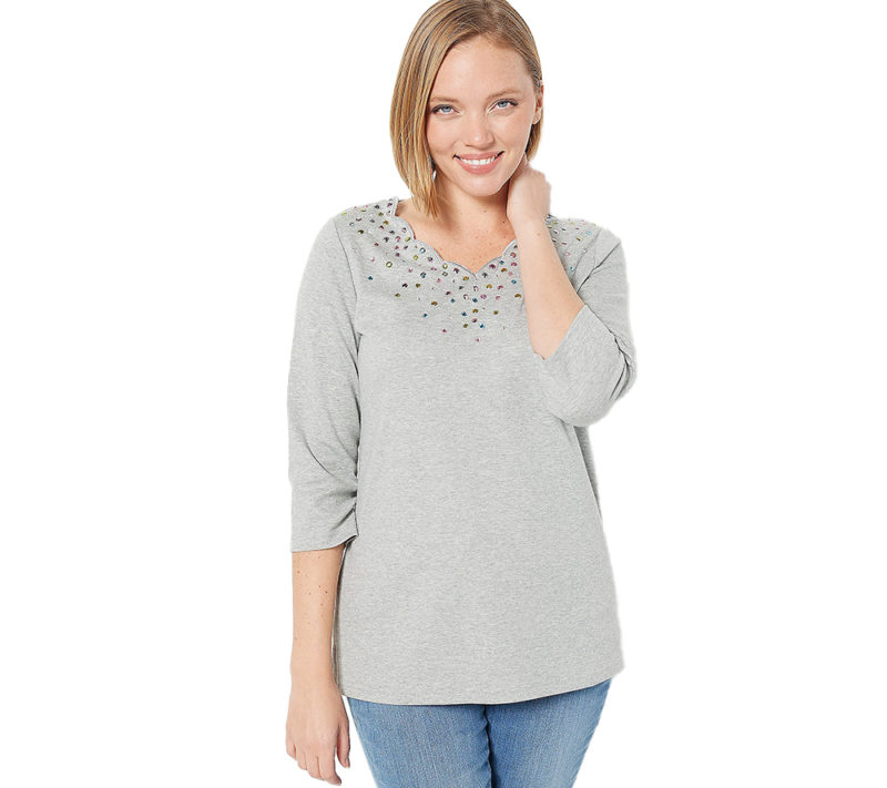 Ladies Embellished Tops | Sparkle & Shine | Quacker Factory