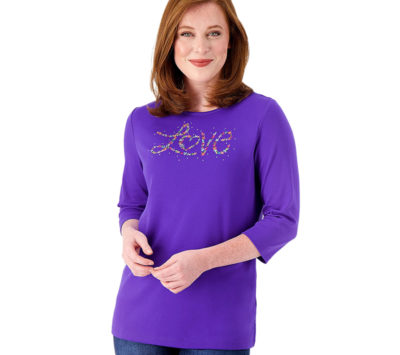 Sequin Floral Tops and Pants | Quacker Factory